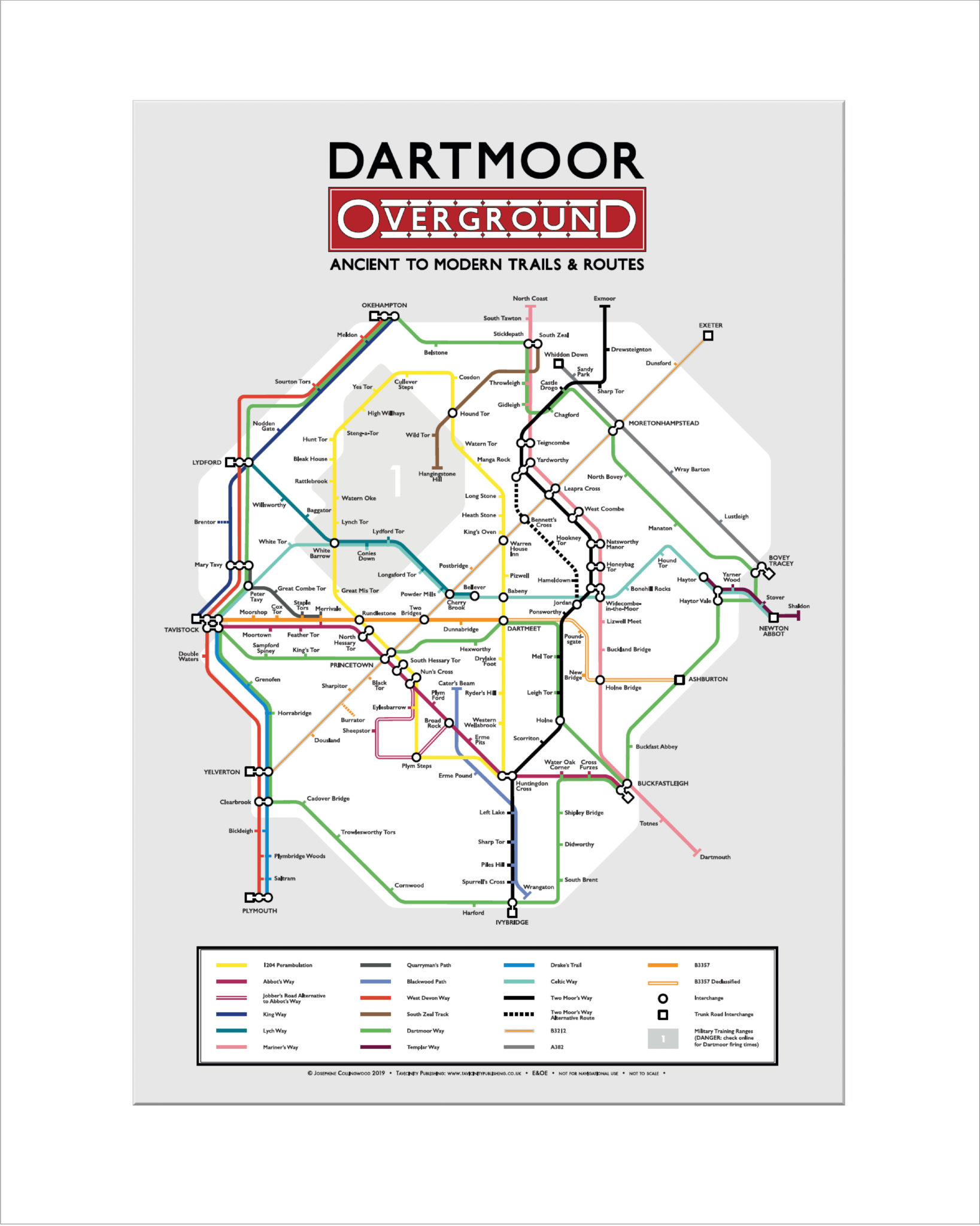 Dartmoor Overground Map - VisitDartmoor