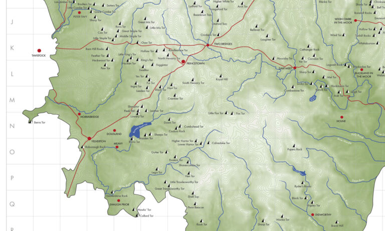 Dartmoor Tors Map - VisitDartmoor