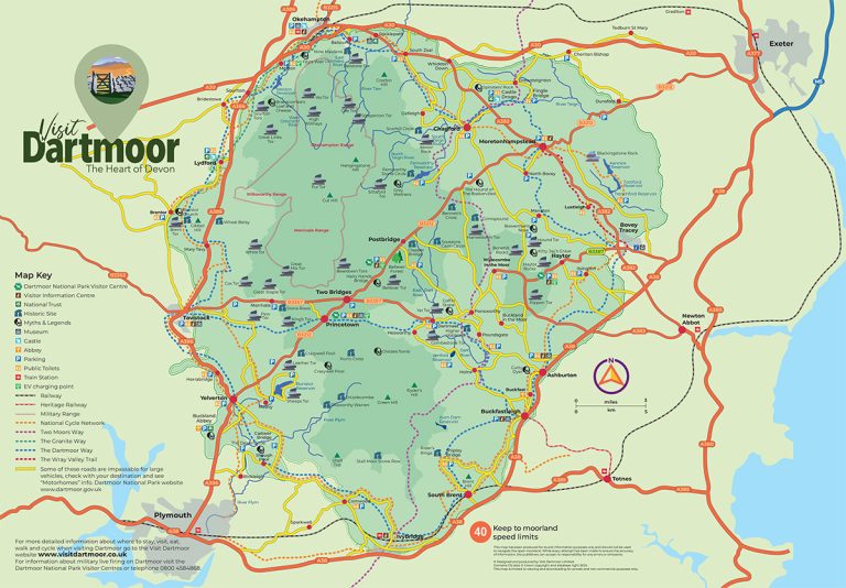 A3 pdf Map /Poster of Dartmoor - VisitDartmoor